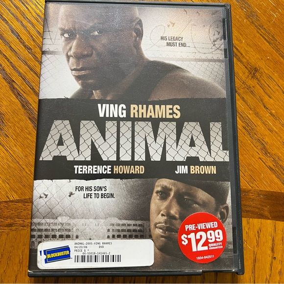 dvd | Media | Animal Dvd By Ving Rhamesterrence Howardjim Brown Very ...